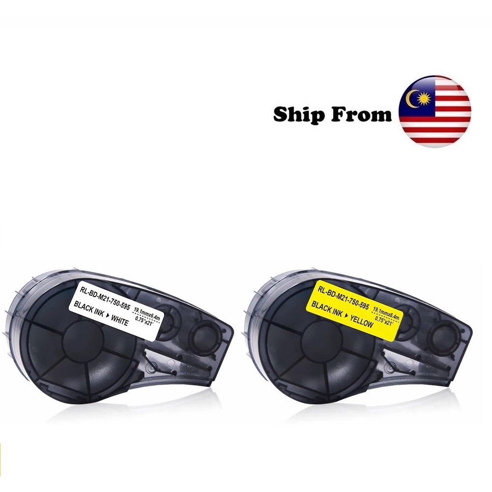 [ READY STOCK ] Brady BMP-21 Compatible Label Print Cartridge Tape ...