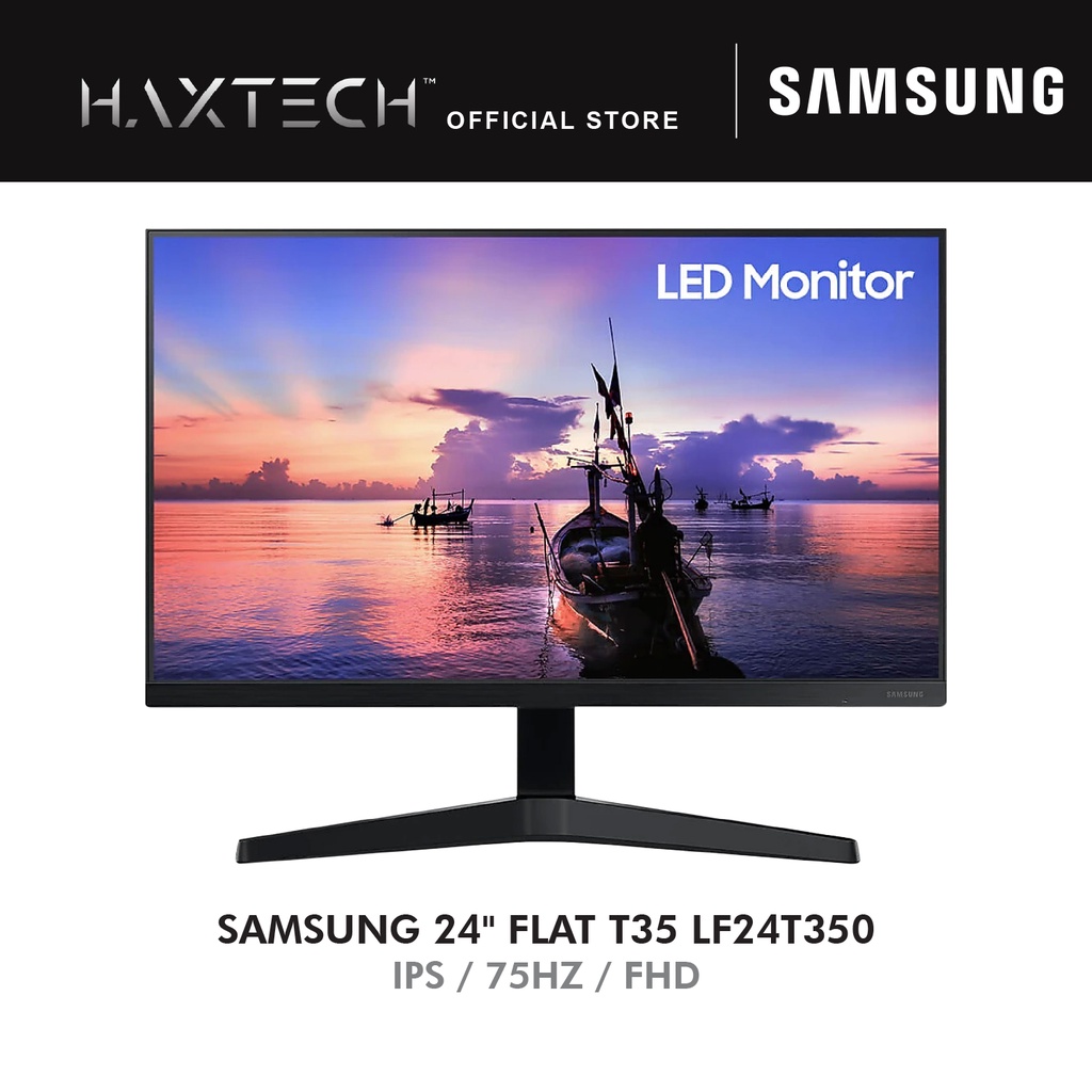 SAMSUNG 24'' FLAT T35 SERIES FULL HD MONITOR - LF24T350FHEXXM | Shopee ...