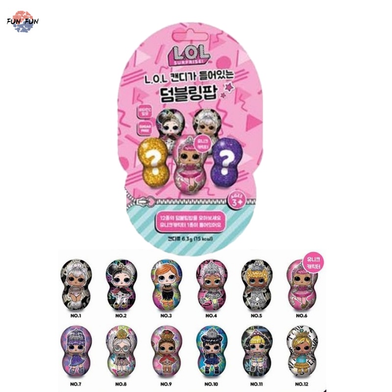 Character Roly poly with jelly or candy (Sanrio/Pororo/Secret Juju ...