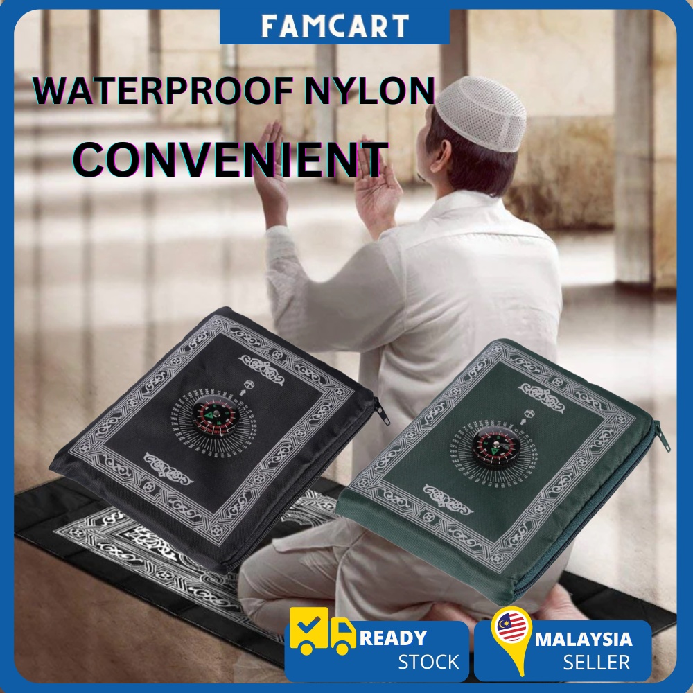 🔥READY STOCK🔥 Portable nylon Prayer Mat Muslim Rug Malaysia Muslim ...