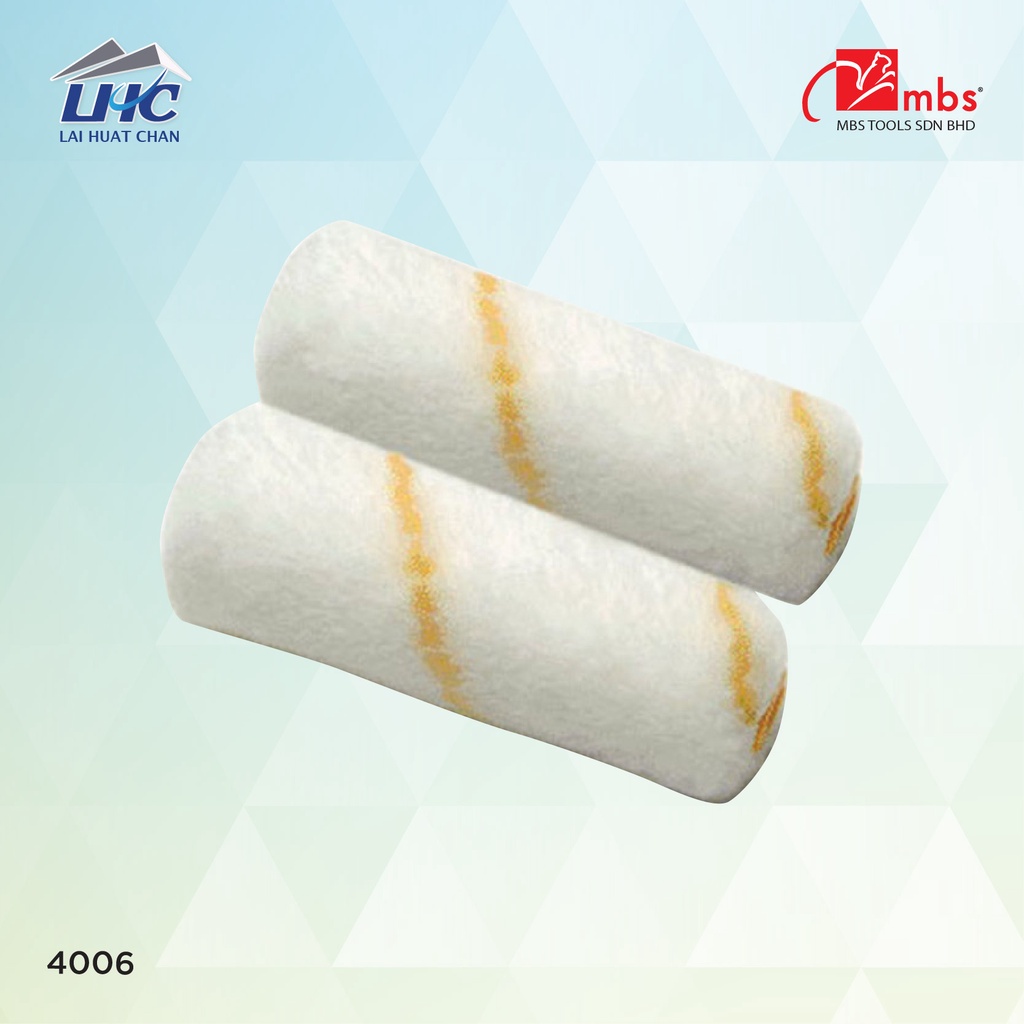 4006 MBS 4" Tupai Yellow Line Paint Roller Refill / Berus Roller Cat ...