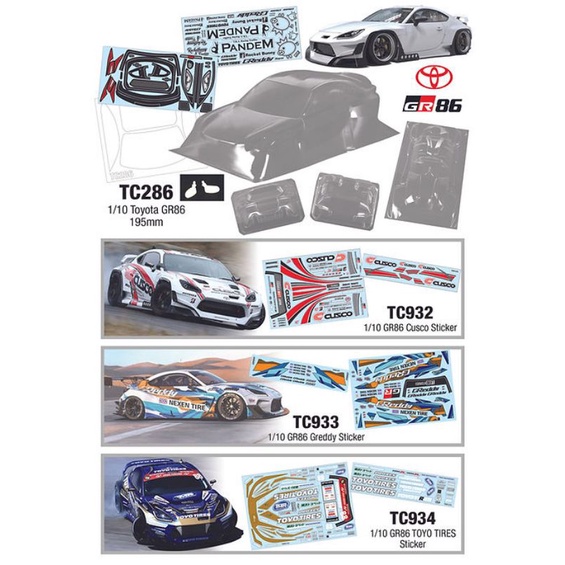 TEAMC RACING GR86 STICKERS | Shopee Malaysia