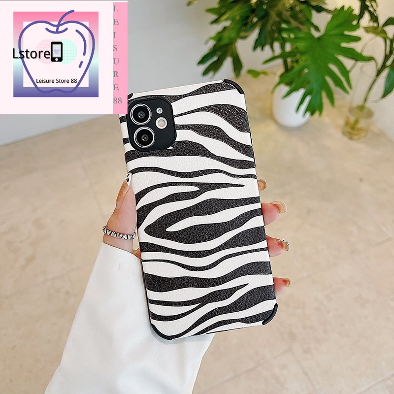Black Pattern Zebra Case iPhone 13 11 12 Pro Max 12 Mini SE 2020 XR XS ...