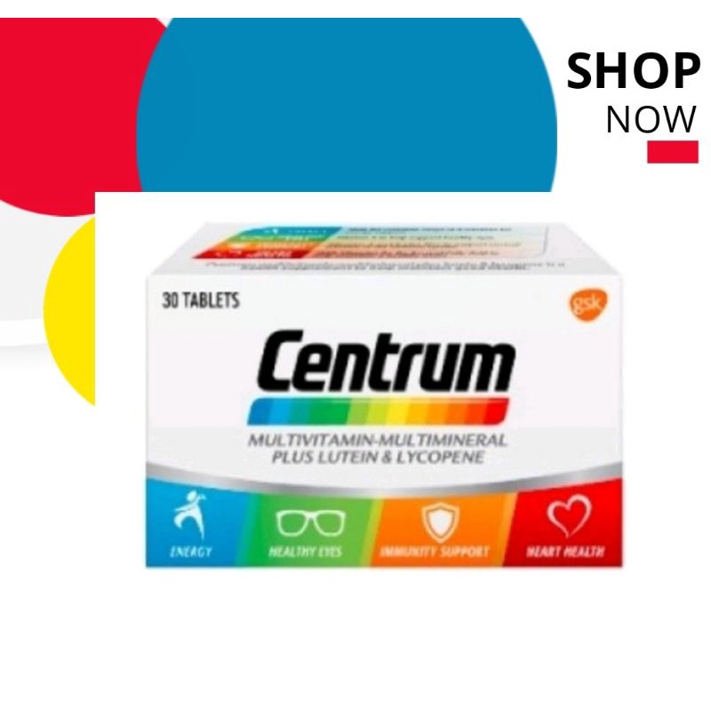 Centrum Multivitamin-Multimineral Plus Lutein & Lycopene (30 tablets ...