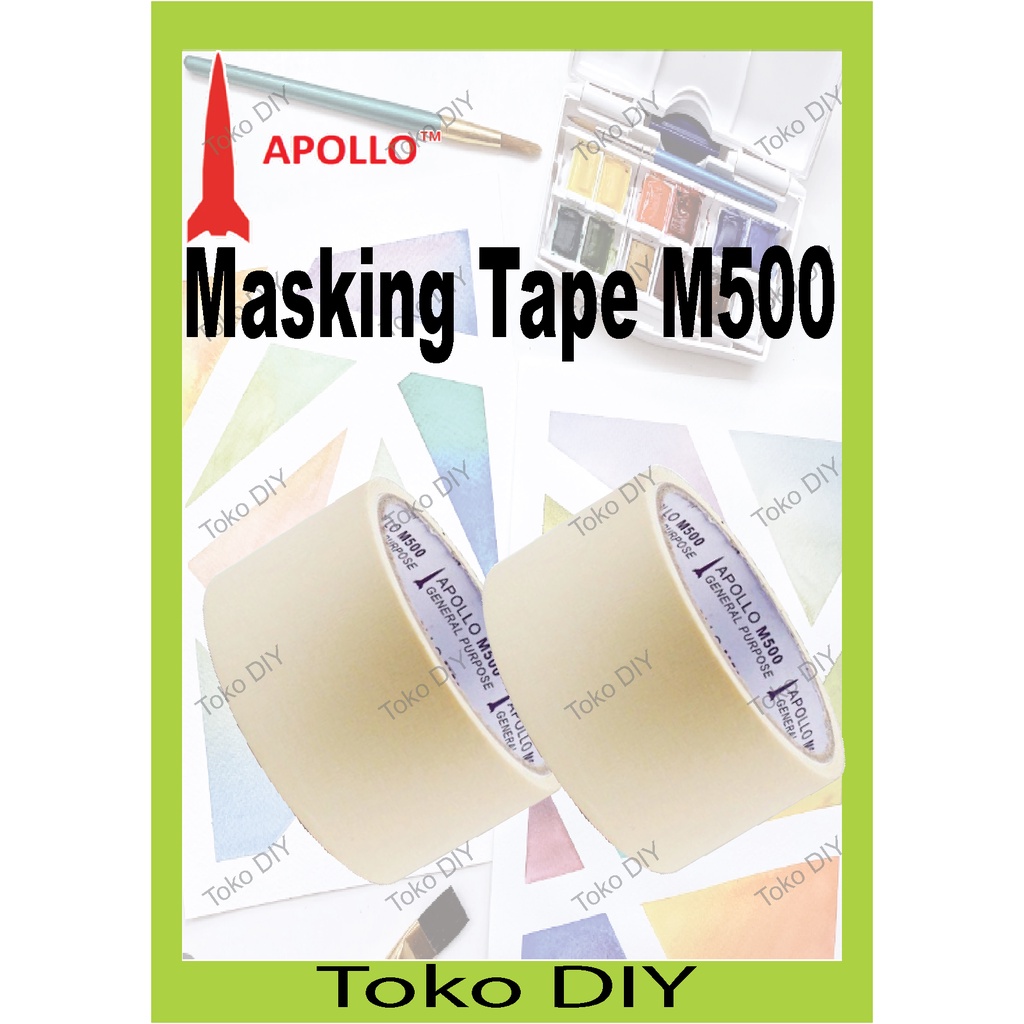 APOLLO M500 Multi Purpose Masking Tape [18mm/24mm/36mm/48mm × 12 yards ...