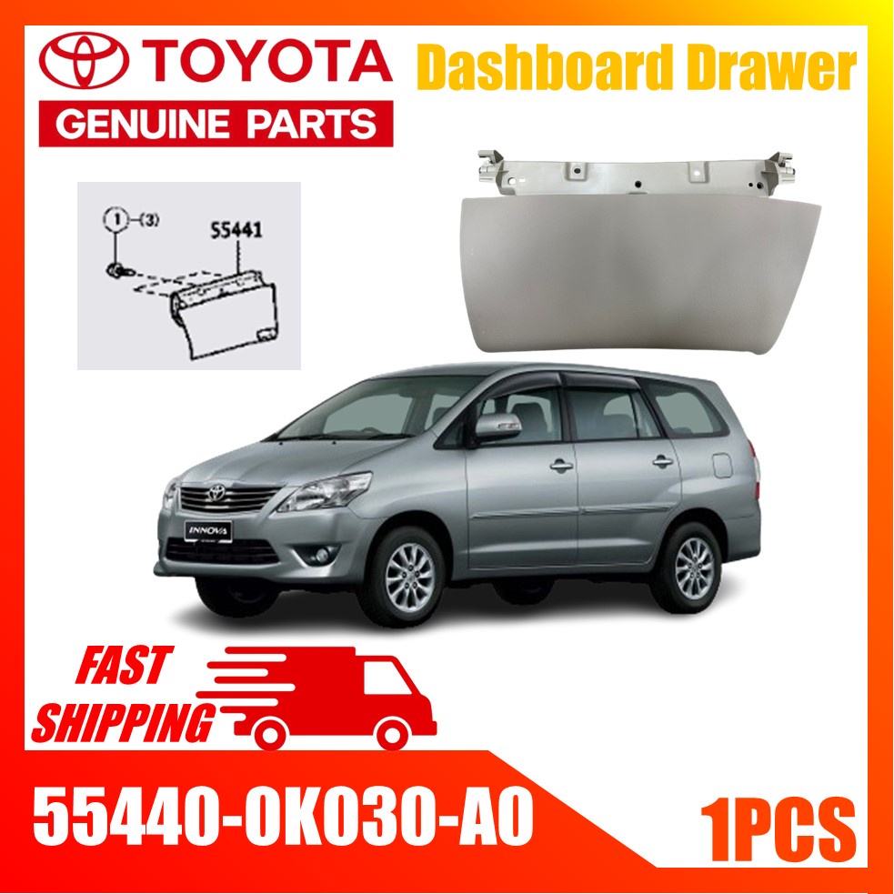 Genuine Toyota Top Dashboard Drawer For Innova TGN40 55440-0K030-A0 ...