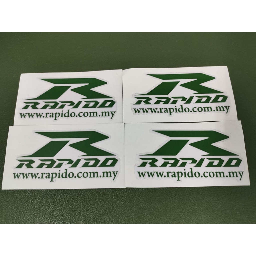 Rapido Sticker Rapido Logo Sticker Green Sticker Motor 1pcs | Shopee ...