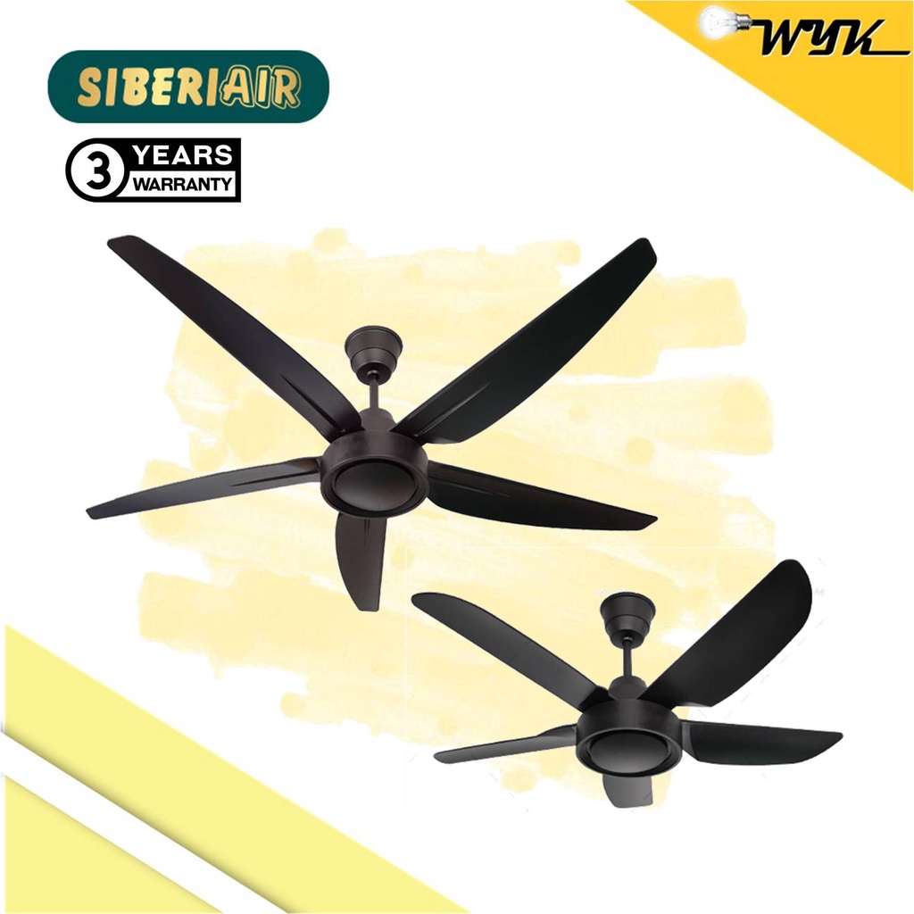 SIBERIAIR 42"/56" SA42/SA56 5 Blade Ceiling Fan with Remote Control ...