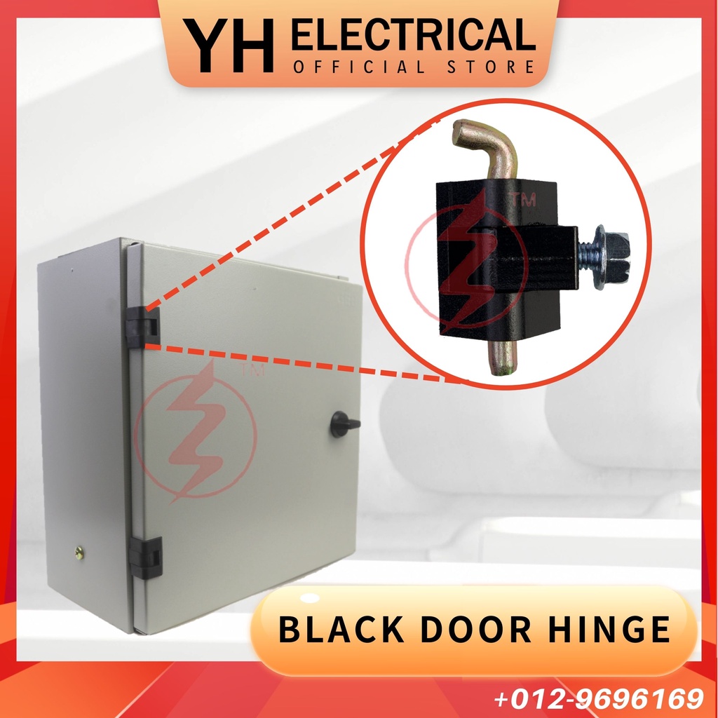 Black door hinge Switch Box Hinge Control Panel Electrical Panel Metal ...