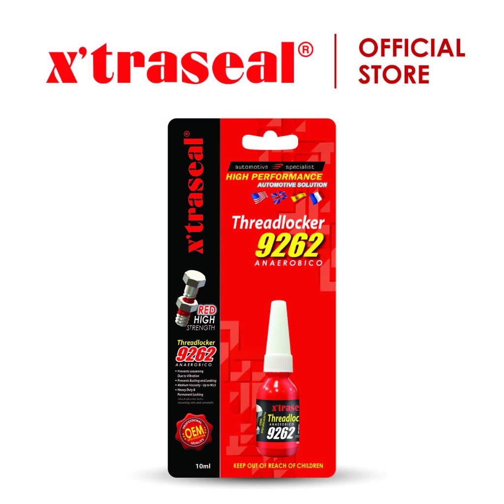 X'traseal Threadlocker 9262 - Red (High Strength) 10ml | Shopee Malaysia