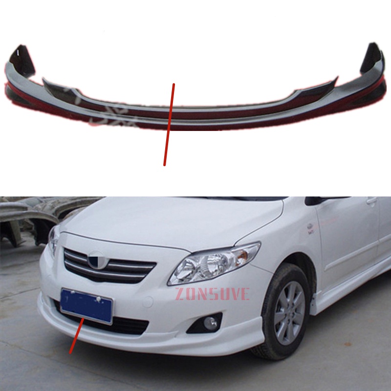 For Toyota Corolla Altis 2007 2008 2009 Year Front Bumper Lips Body Kit ...