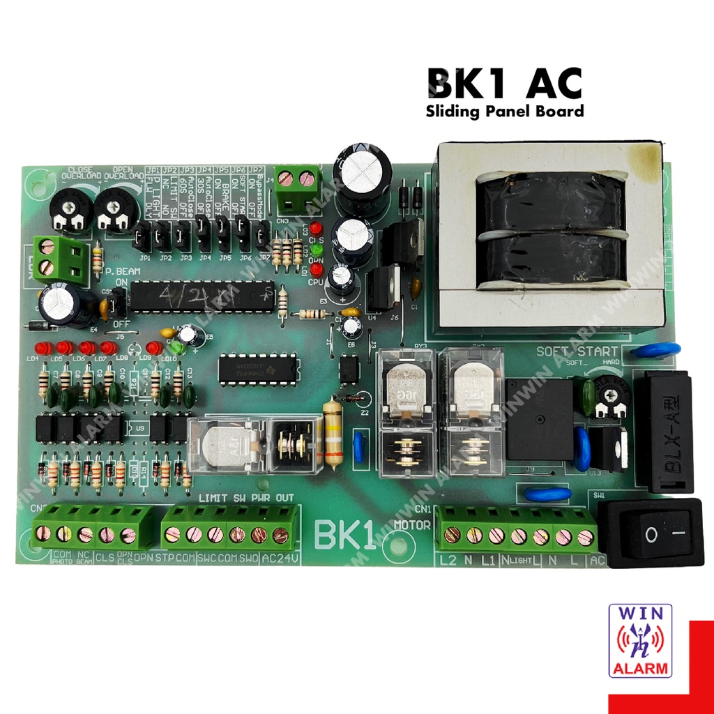 BK 1 / AS5 BOARD AC SLIDING autogate control panel board BK1soft start ...