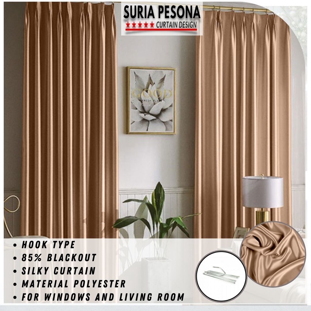 G3-Ready Made Curtain!!! Siap Jahit Langsir ,Langsir RAYA Kain Tebal ...
