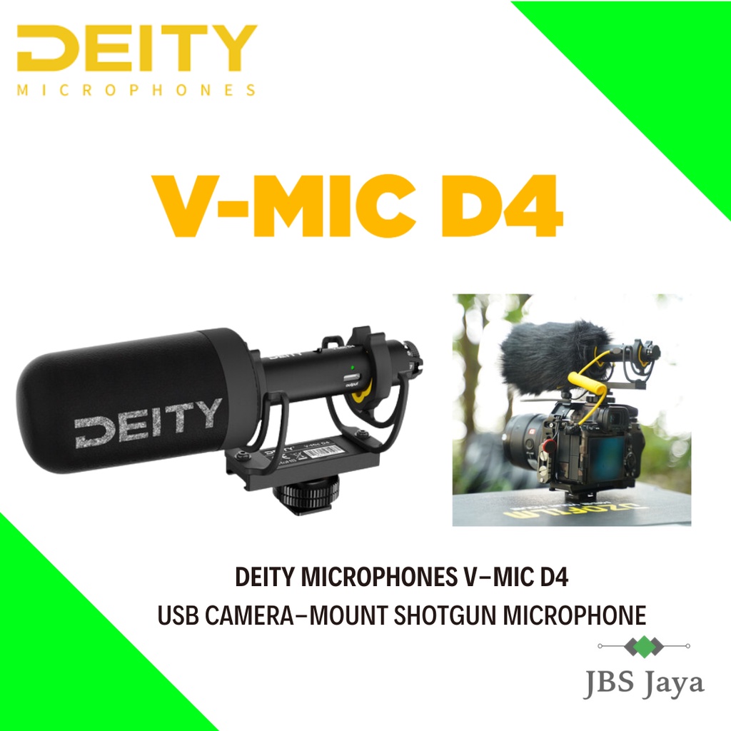 Deity Microphones V-Mic D4 USB Camera-Mount Shotgun Microphone | Shopee ...