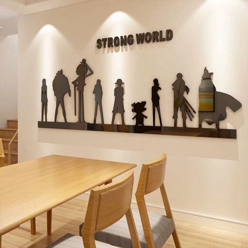 One Piece Acrylic 3D Wall Sticker One Piece One Piece Luffy Sauron ...