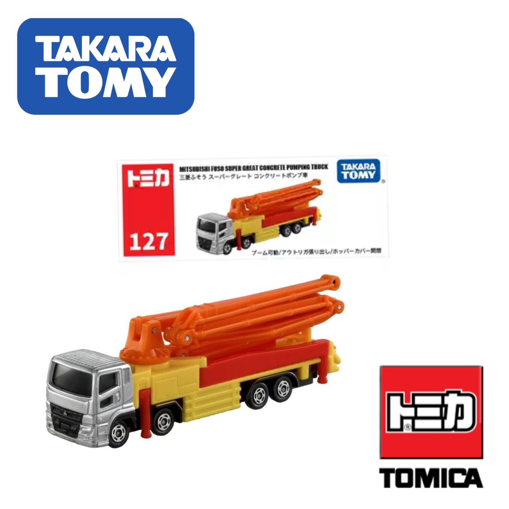 Mitsubishi Fuso Super Great Concrete Pumping Truck 127 Tomica Takara ...