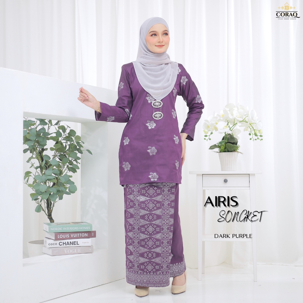 MINI KURUNG SONGKET BUNGA RAYA SILVER ( S-XXL ) | Shopee Malaysia