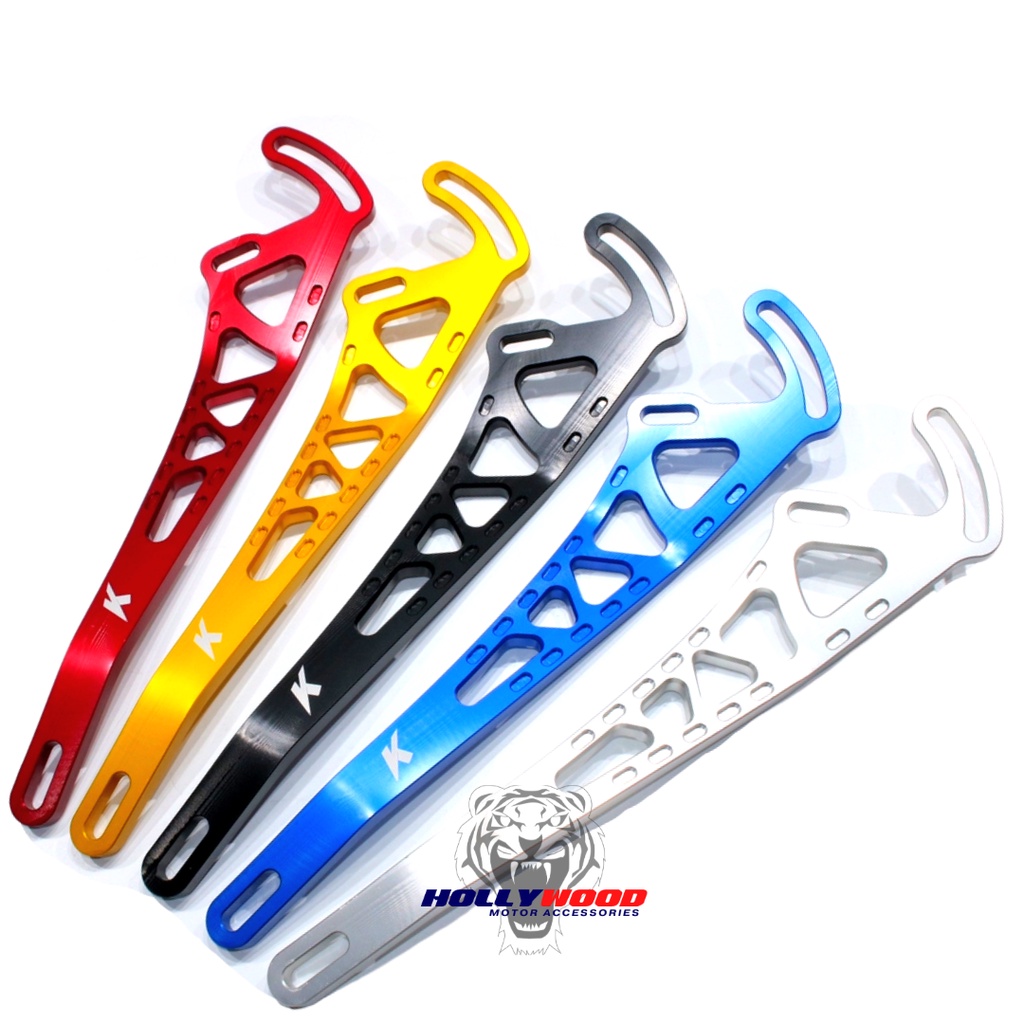 BRACKET EXHAUST FOOTREST BRACKET Y15 Y16 LC135 LAGENDA115ZR BENELLI ...