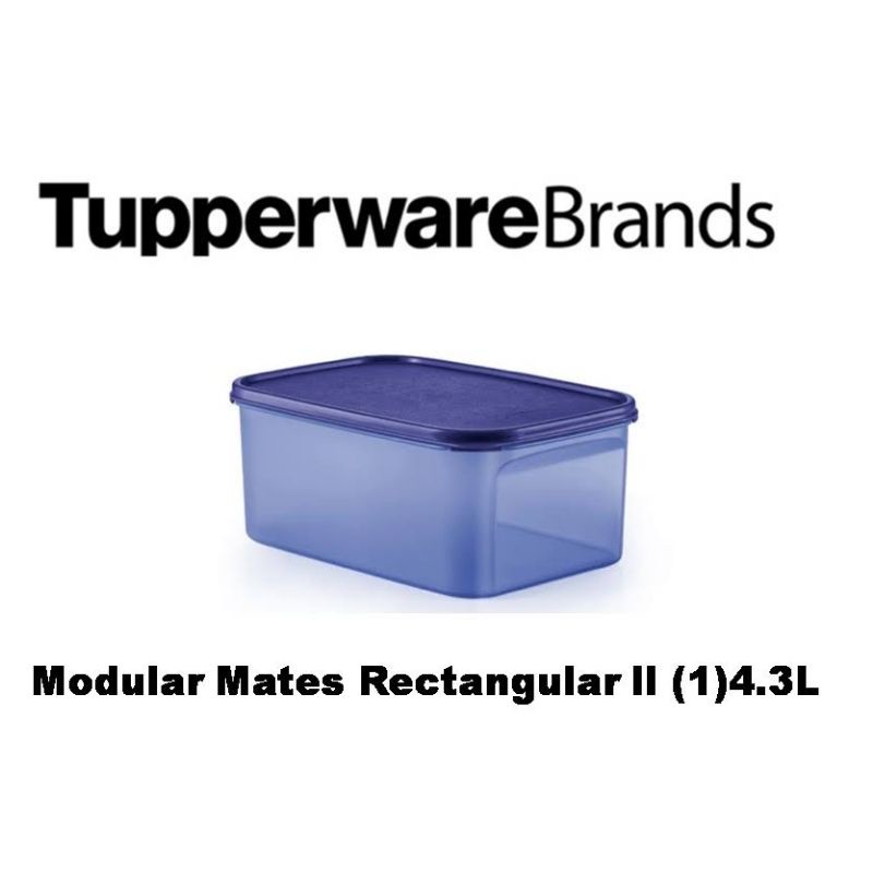 Tupperware | Modular Mate Rectangular II 4.3L | Ready Stock | Shopee ...
