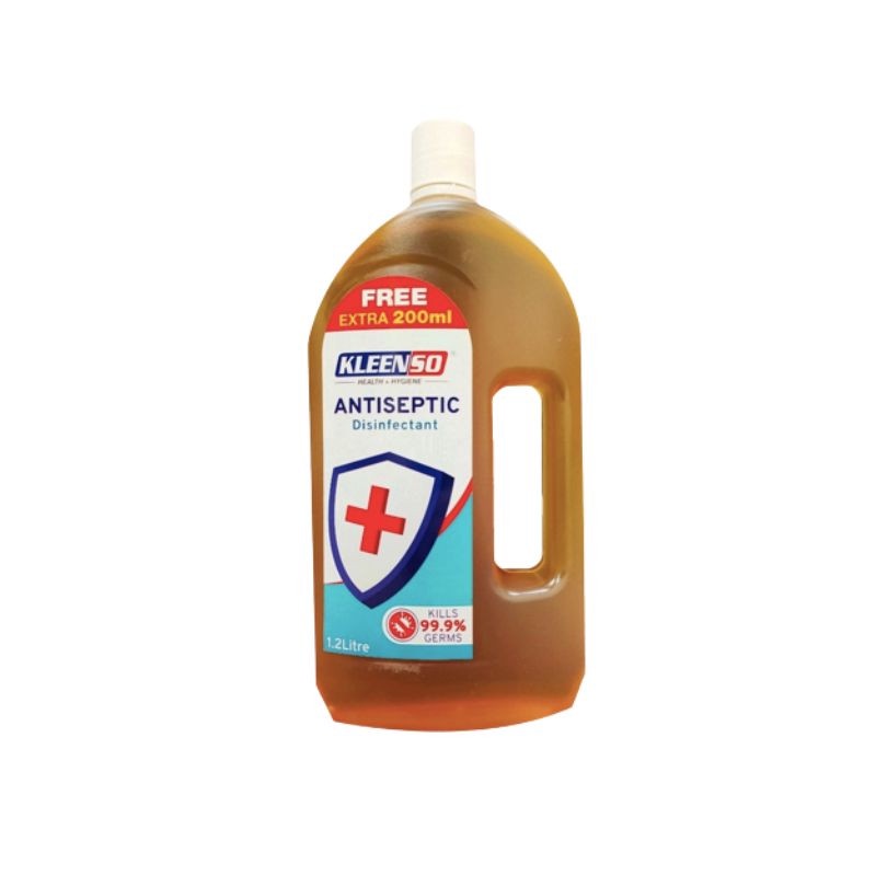 Kleenso Antiseptic Disinfectant Brown Liquid Cleaner 1.2L Medical Multi ...