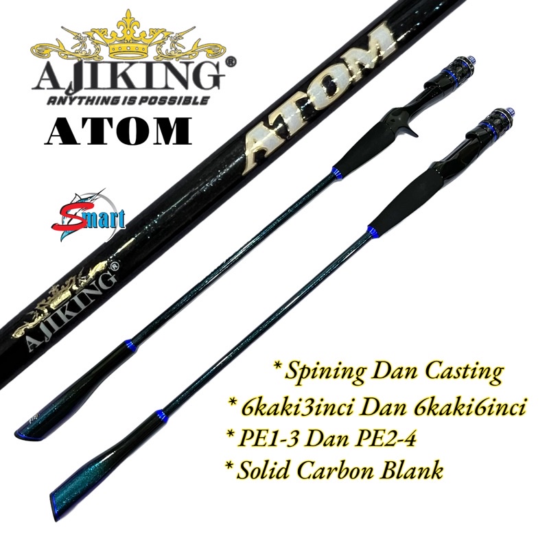 Ajiking Atom ATM Spinning Casting Fishing Rod Butt Joint | Shopee Malaysia