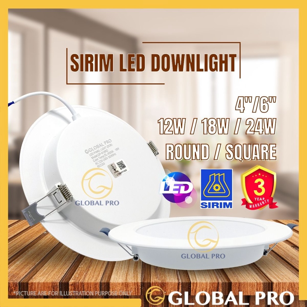 SIRIM LED 6 Inch Down Light LED Downlight Down Light LED Ceiling Light ...