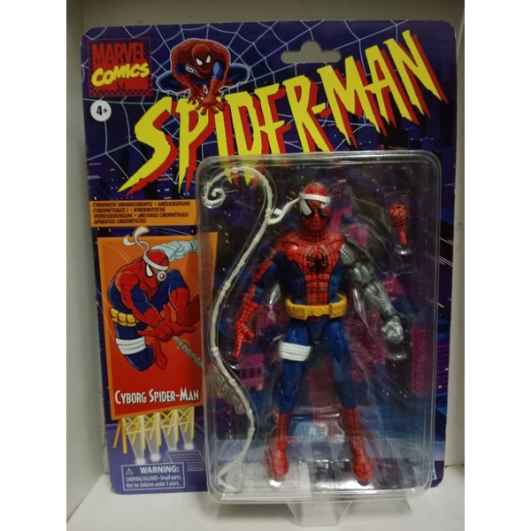 Hasbro Marvel Legends Retro Cyborg Spiderman Spider-Man Action Figure ...