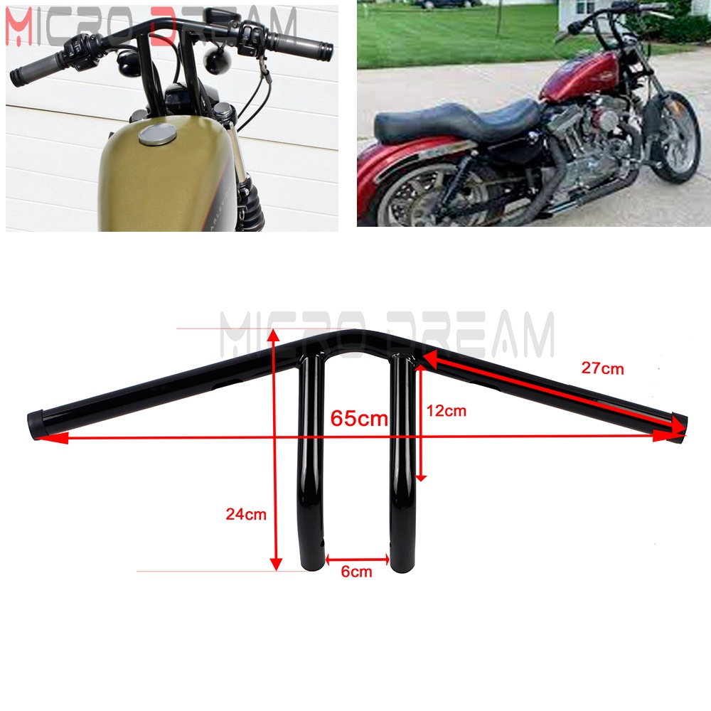 Whiskey Pullback Handlebars T-Bars Custom Handle Fat Bars For Harley Dyna Wide Gldie Street Fat ...