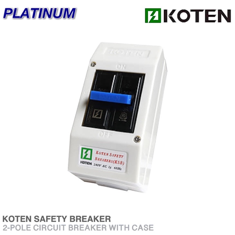 KOTEN Safety Breaker Regular & With Outlet | 20A 30A | KSB & KSB-S Circuit Breaker | Shopee Malaysia