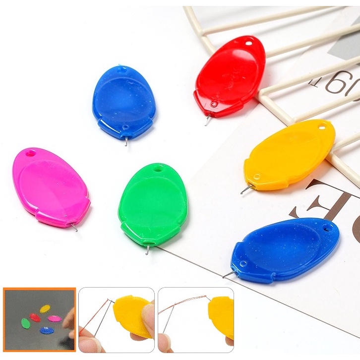 MKR Sewing Needle Threader Stitch Insertion Tool Sewing Machine Plastic ...