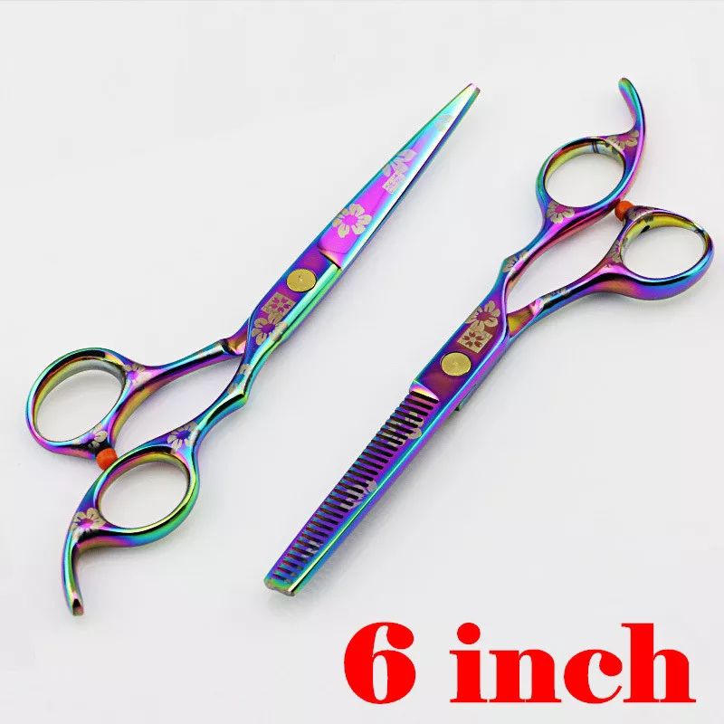 Barber Scissor Set Professional Japanese 440C Stainles Steel Hair ...