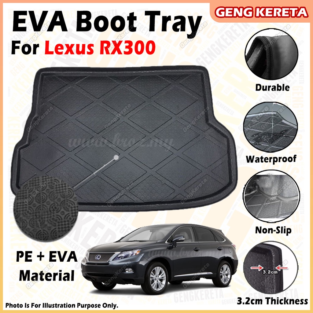 For Lexus RX300 EVA Copolymer Car Boot Tray Luggage Cargo Trunk Tray ...