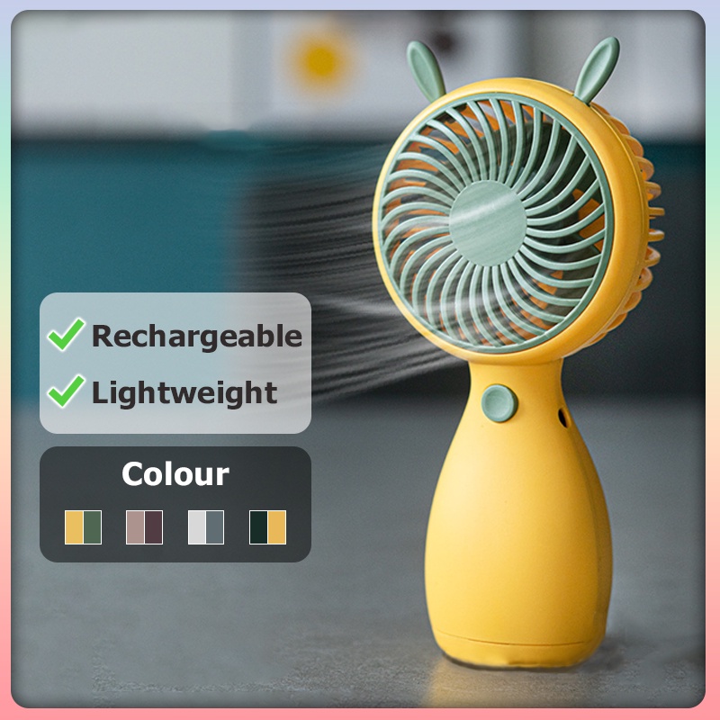[Ready Stock] Cute Rechargeable Portable Hand Mini Cooling Fan Baby ...