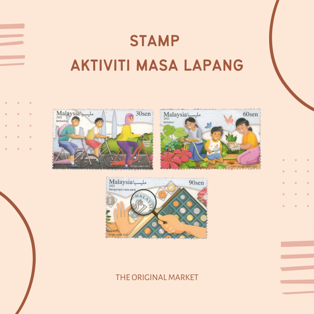 Stamp Malaysia - Stamp Aktiviti Masa Lapang | 2022 | Shopee Malaysia