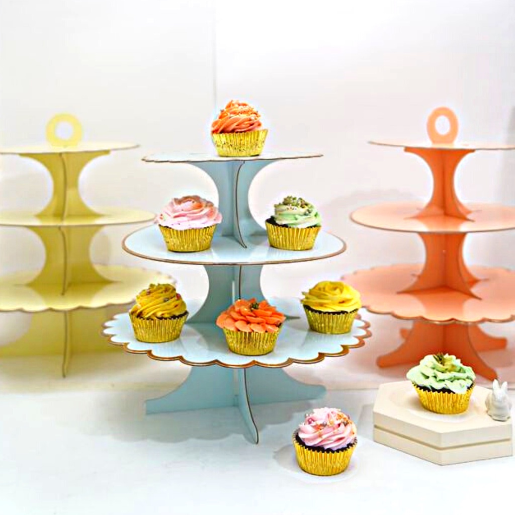 Cup Cake Tier Stand/Cup Cake Tier Plain Plastic/Standing Cup Cake DA04 ...