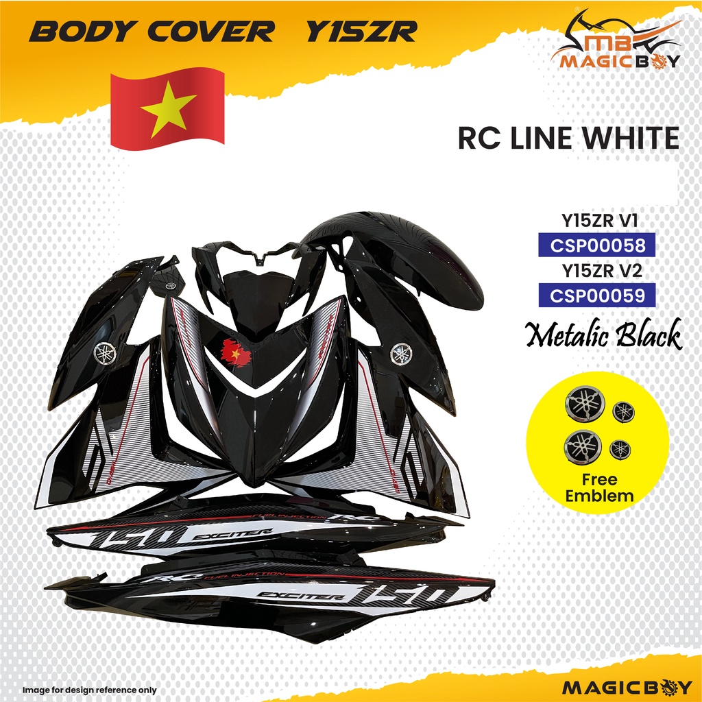 JL Racing HPW MAGIC BOY Coverset Bodyset Yamaha Y15 Y15zr V1 V2 Exciter ...