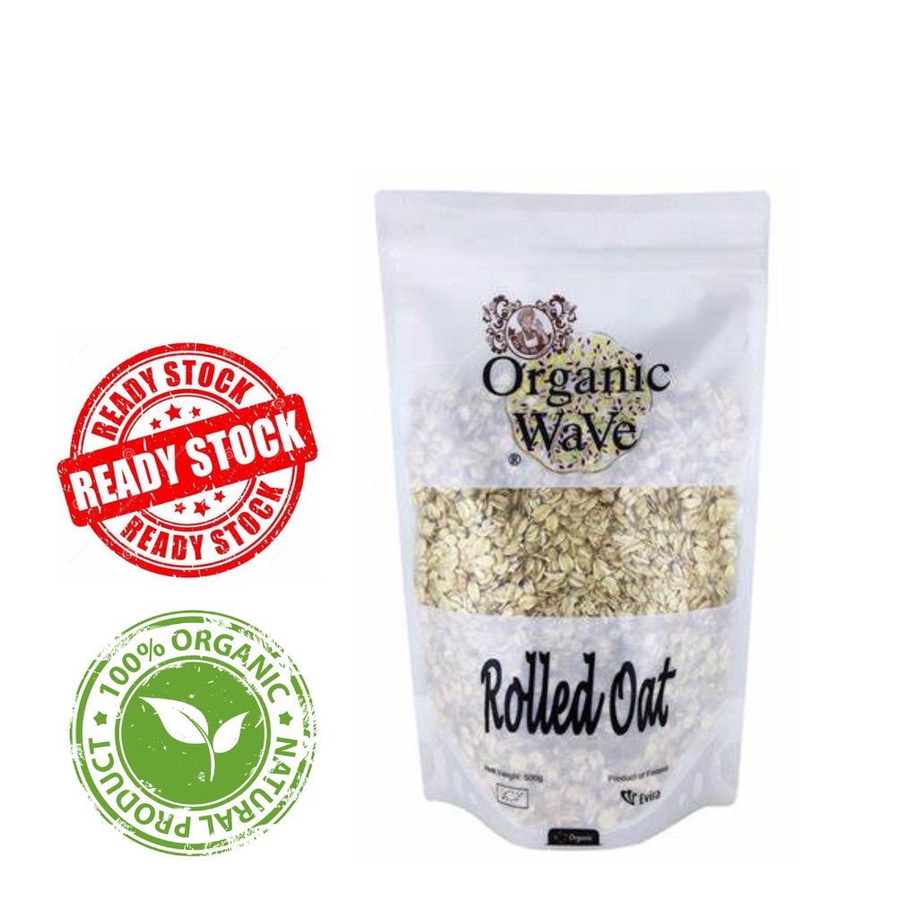 ORGANIC WAVE Organic Rolled Oat (500g) | Shopee Malaysia