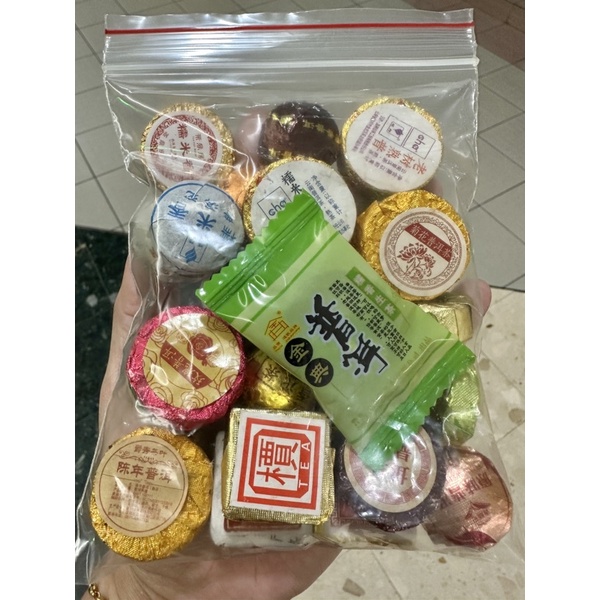 普洱小沱茶 puer xiao tuo tea 20pcs mix 原味、糯米香、陈皮、枣香、等等 pu er chinese tea ...