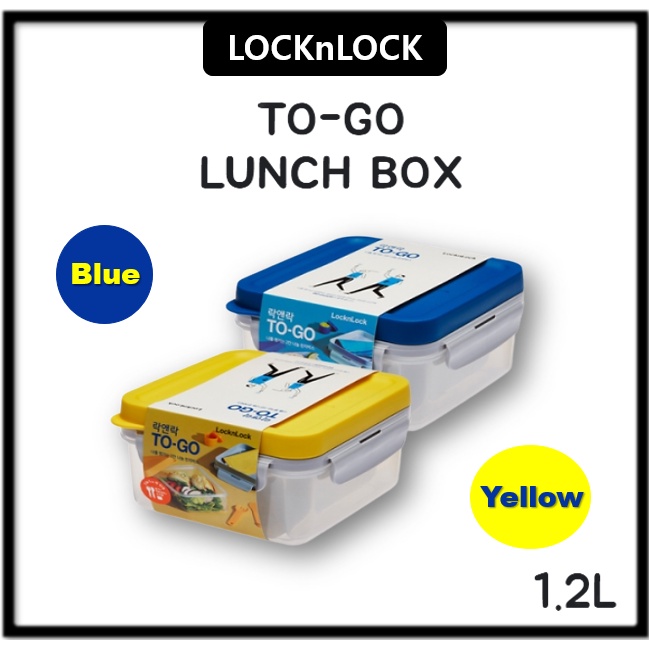 [LocknLock] To-go Two Spaces salad Lunch Box 1.2L HPL979L | Shopee Malaysia