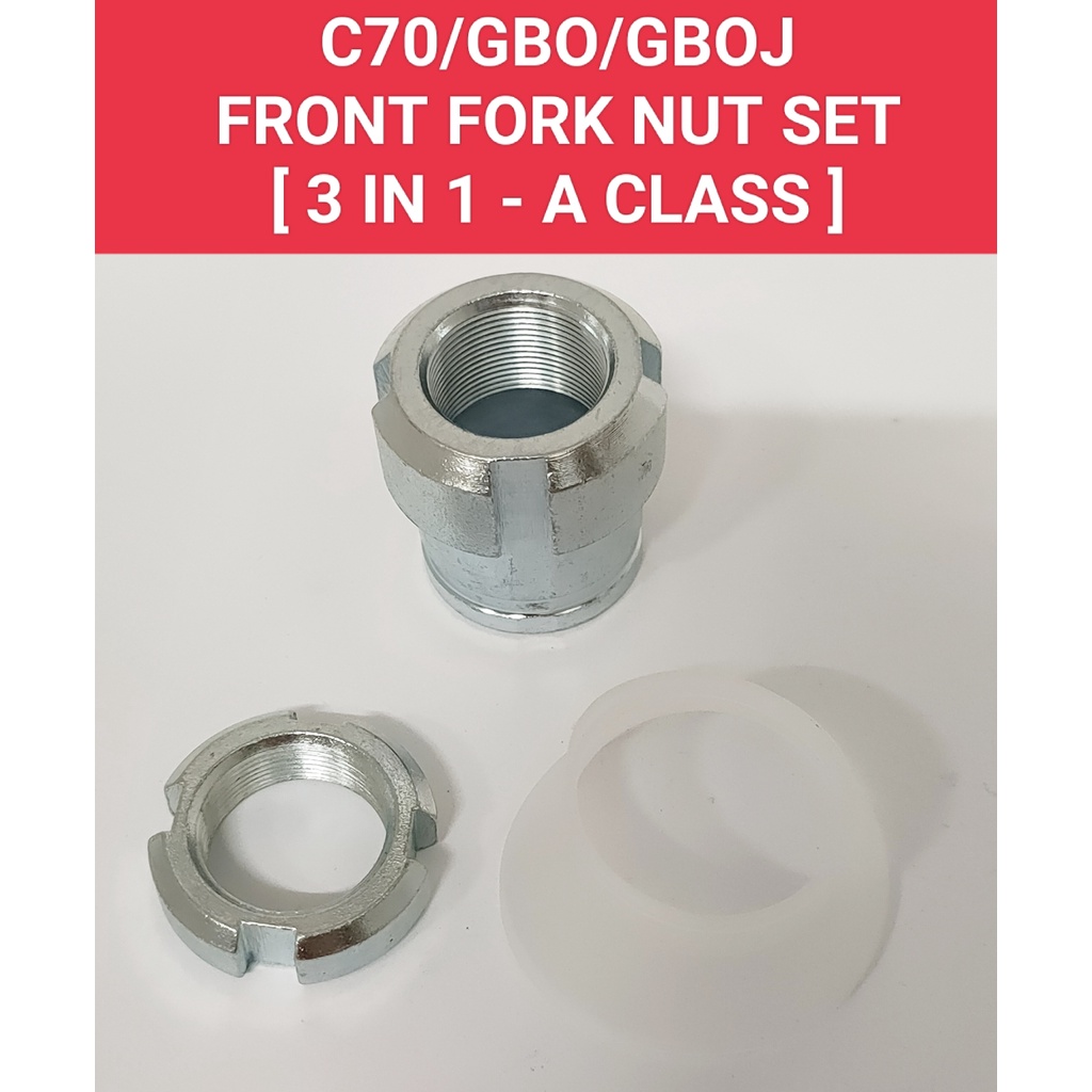 C70/GBO/GBOJ [ 3 IN 1 - A CLASS ] FRONT FORK NUT SET | Shopee Malaysia