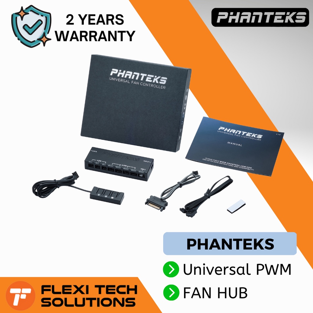Flexi Tech PHANTEKS Universal PWM and DC Fan Controller Hub | Shopee ...