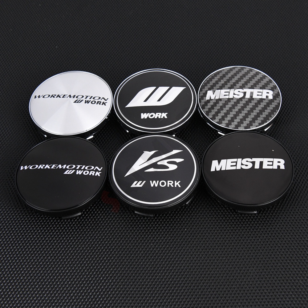 4PCS Rim Wheel Cap 58MM/53MM Wheel Center Cap WORK EMOTION MEISTER VS ...