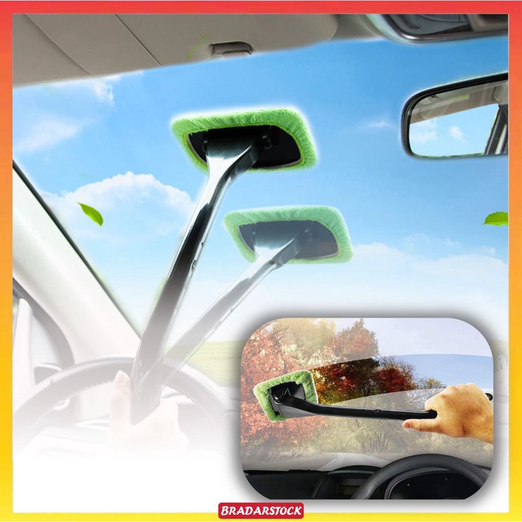 Long Handle Mini Mop Car Windshield Wipe Cleaner Brush Window Towel ...