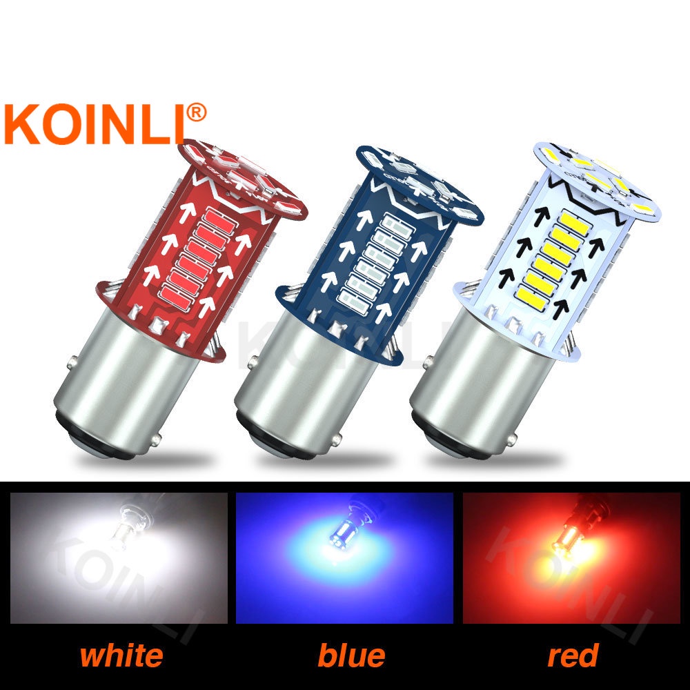 KOINLI 2PCS 1157 Led Brake Light BAY15D Led Bulb P21/5W DRL Car ...