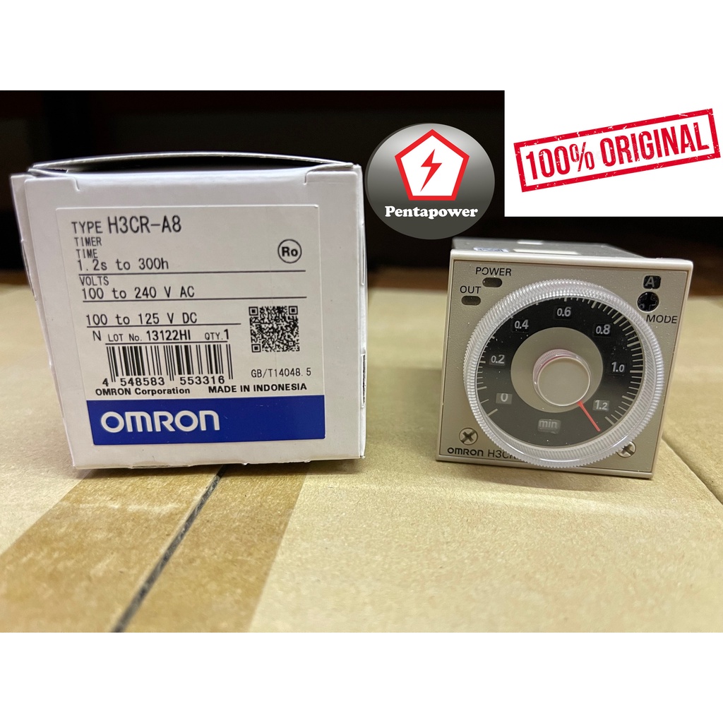 OMRON H3CR-A8 AC100-240 / DC100-125 MULTI RANGE TIMER 8 PINS | Shopee Malaysia