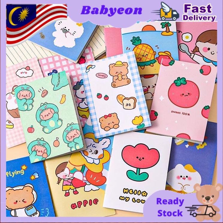 Korean cartoon notebook 64k soft face diary student portable notebook ...