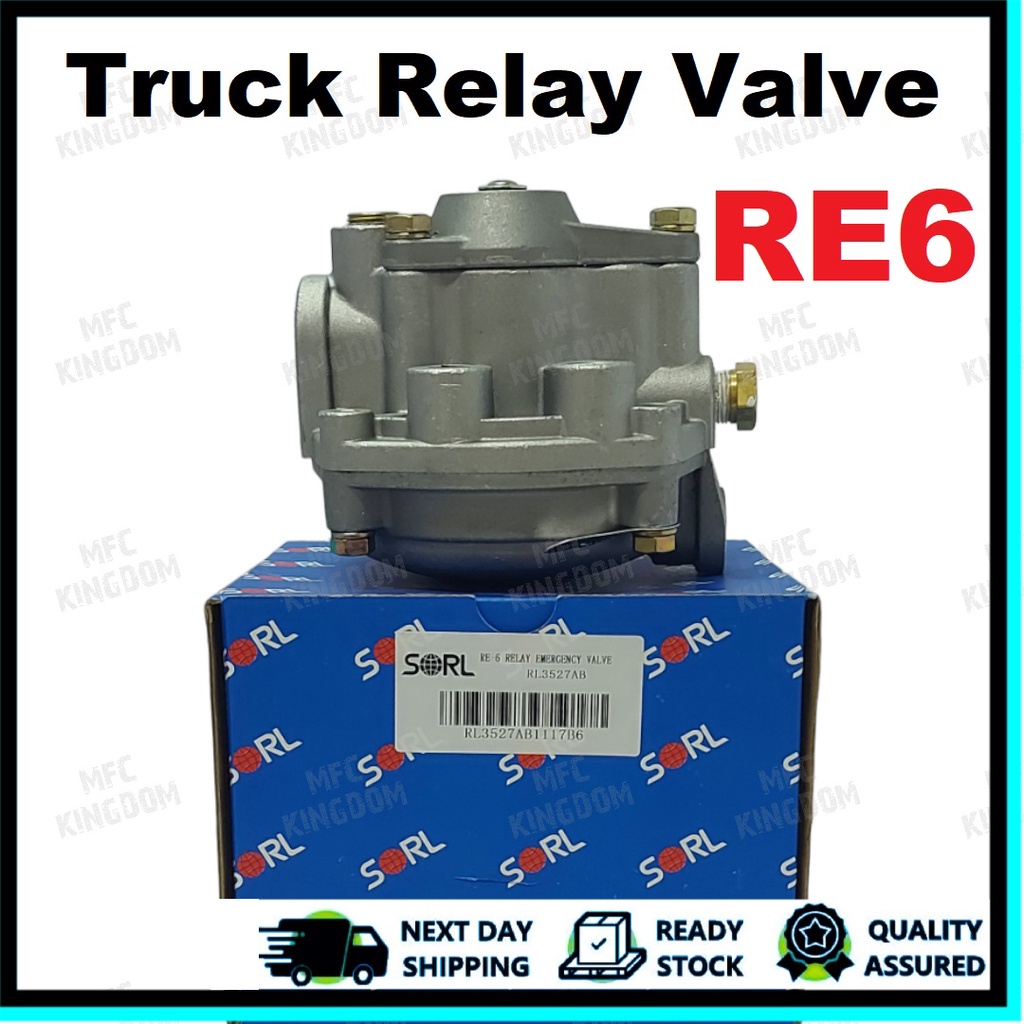 RE6 / 281860,281865 / Relay Valve / Relay Emergency Valve / Hole: 1/4 ...