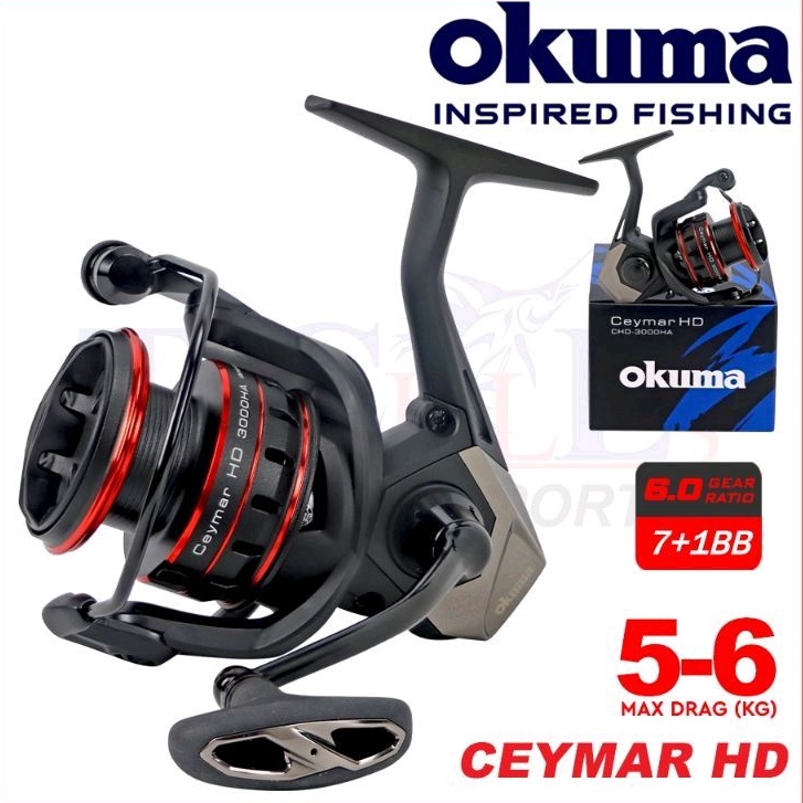 (MAA) Mesin pancing spinning (NEW) Okuma Ceymar HD CHD Spinning Reel ...