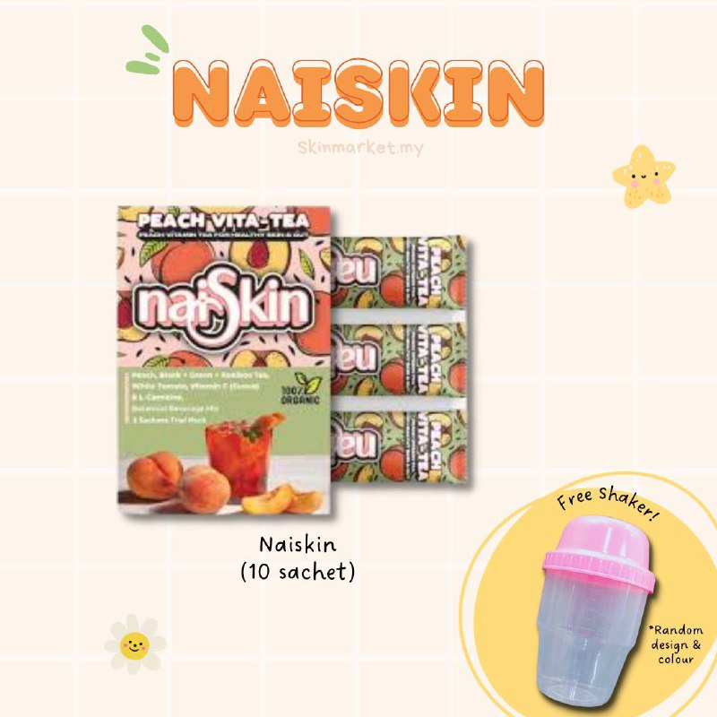 NAISKIN Peach Vita-Tea (Teh Vitamin Peach) | Shopee Malaysia