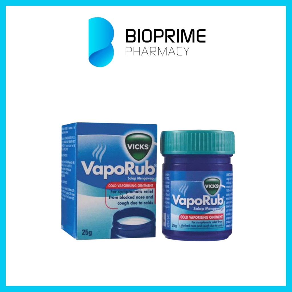 Vicks vaporub 25g (Cold Vaporising Oinment) | Shopee Malaysia